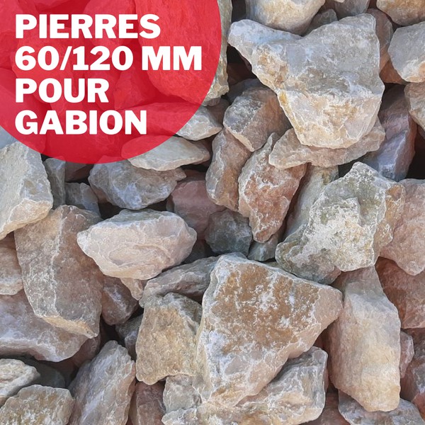 Pierres 60/120 mm pour gabion