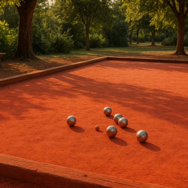 Sable Terrain de Pétanque Ocre